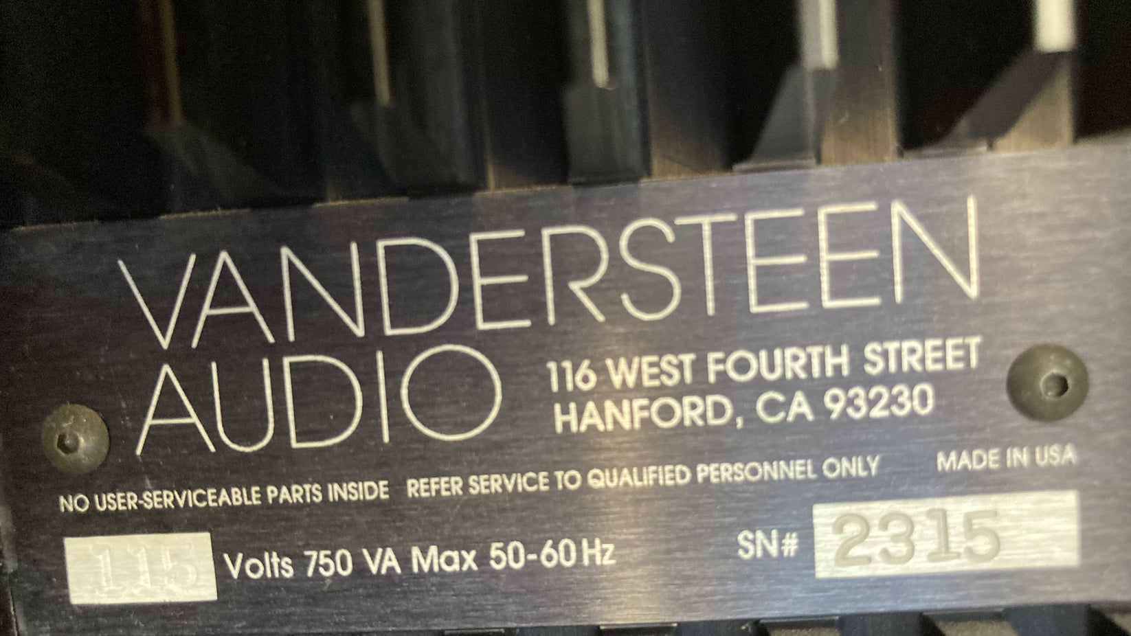 Vandersteen Model 5 Pre-Owned – Audio Connection