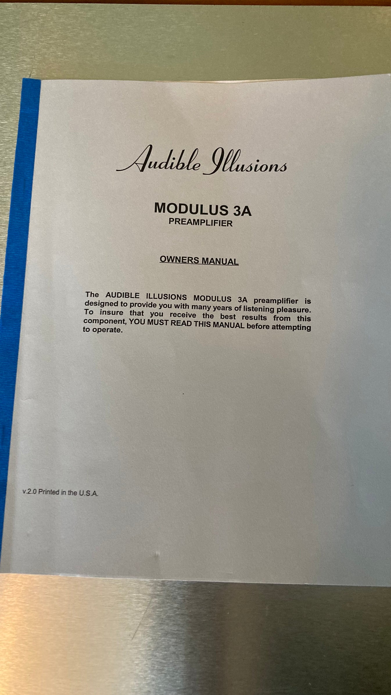 Audible Illusions Modulus 3A Pre-Owned – Audio Connection
